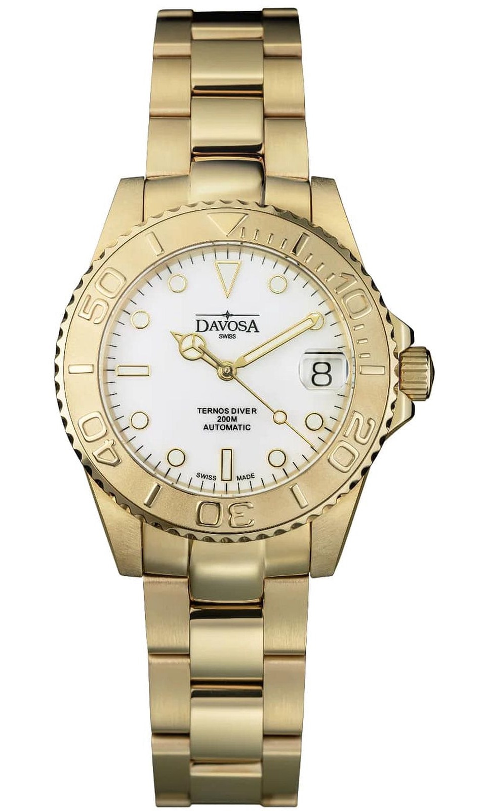 Ceas dama, Davosa, Inox, Mecanism Automatic, Auriu - eMAG.ro