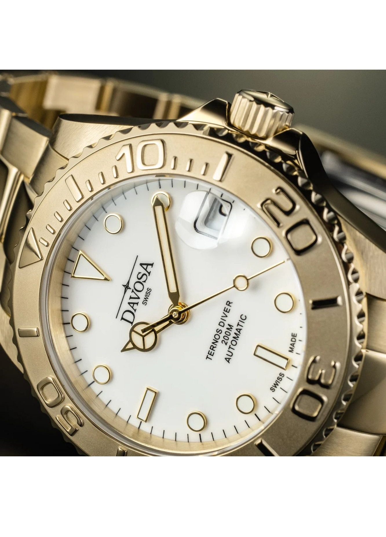 Ceas dama, Davosa, Inox, Mecanism Automatic, Auriu - eMAG.ro