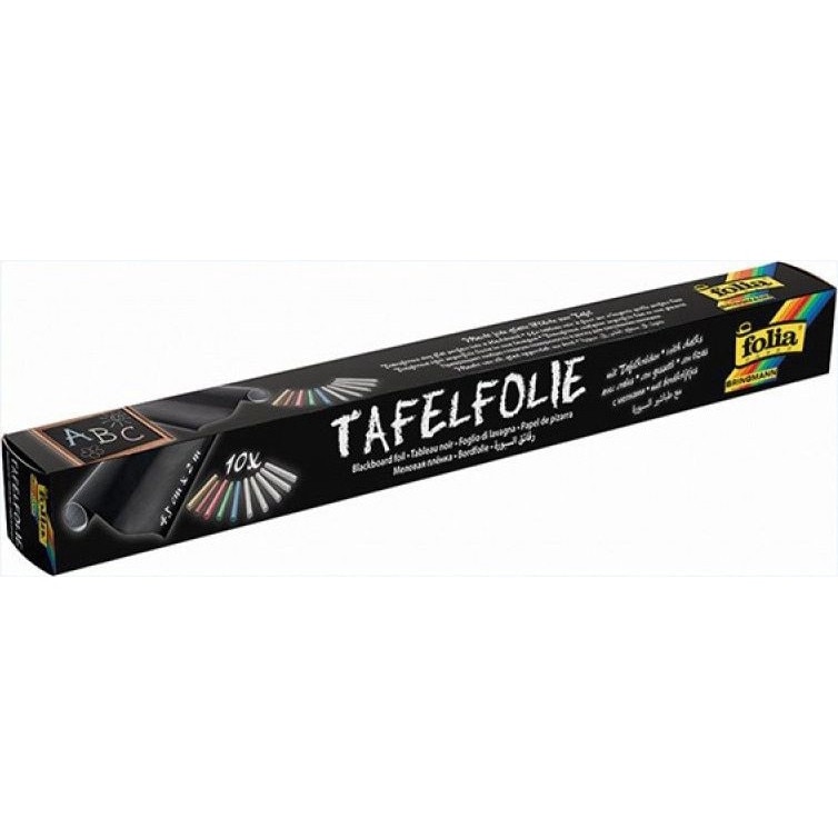 Tabla scolara sub forma de autocolant, PVC, 200x45cm, Negru - eMAG.ro