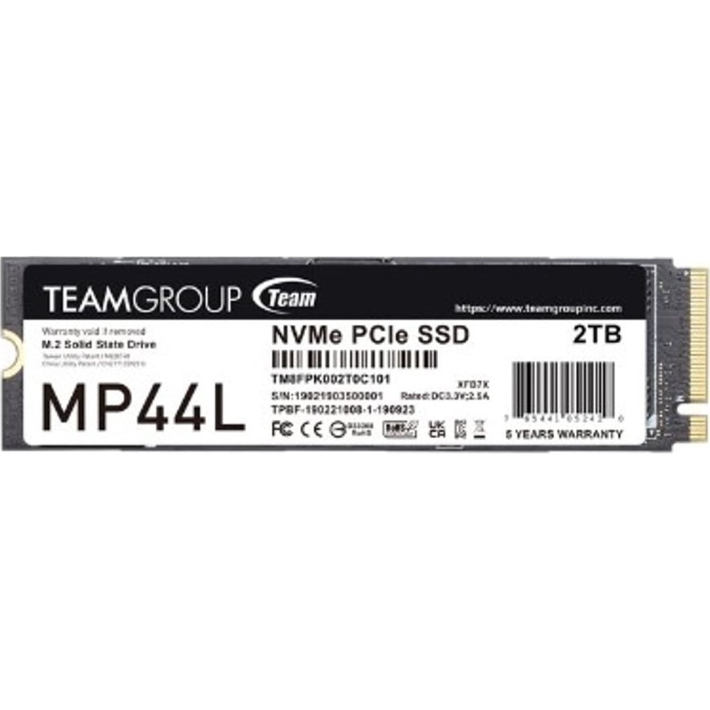 SSD Team Group MP44L, 2TB, M.2, PCIe, NVMe, Gen4, 4800 MB/s - eMAG.ro