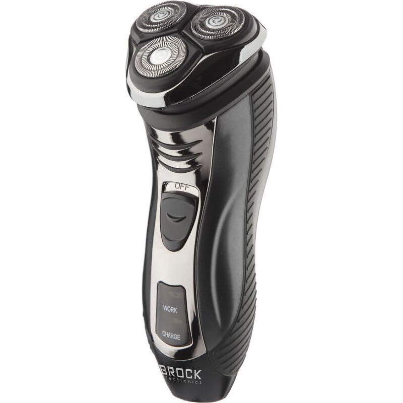 Самобръсначка Brock Razor, BMS 2001 BK, неплъзгаща се дръжка, сребристо ...