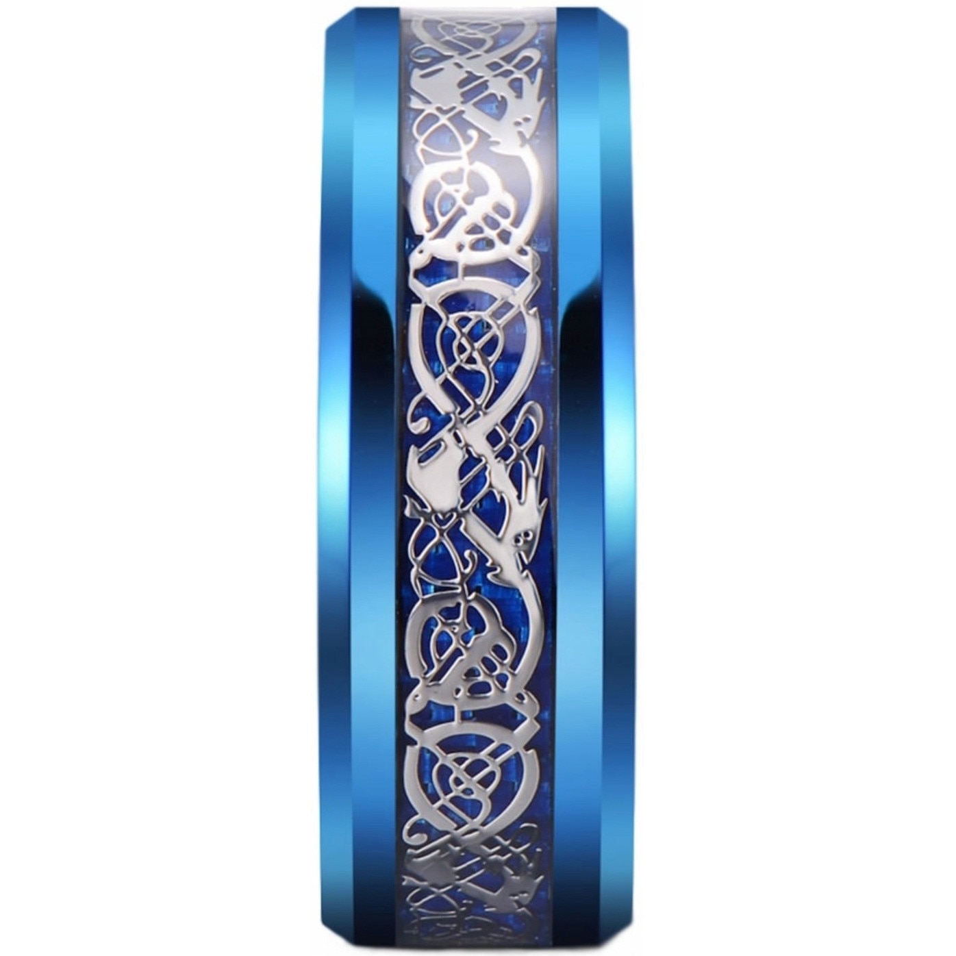 Inel, Inox, 17 mm, Albastru - eMAG.ro