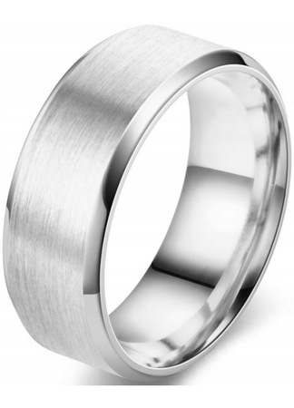 Inel barbati, Inox, 20 x 8 mm, Argintiu - eMAG.ro