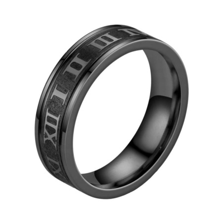 Inel, Inox, 21 mm, Negru - eMAG.ro