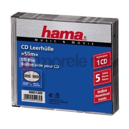Cutie CD, Hama, Plastic, Negru - eMAG.ro
