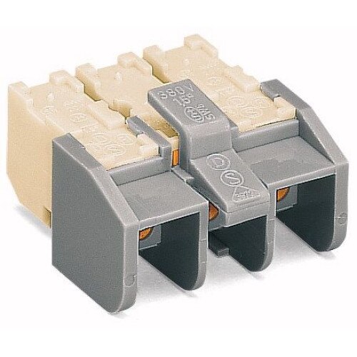 Priza, Wago, 2.5 mm2, 3 poli, Alb/Gri - eMAG.ro