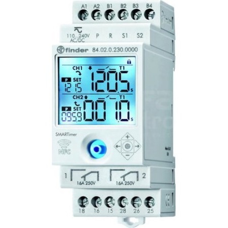 Releu de timp programabil, Finder, 16A, 240V, Alb - eMAG.ro