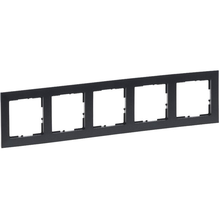 Rama intrerupator/priza, Legrand, 5 module, Gri inchis - eMAG.ro