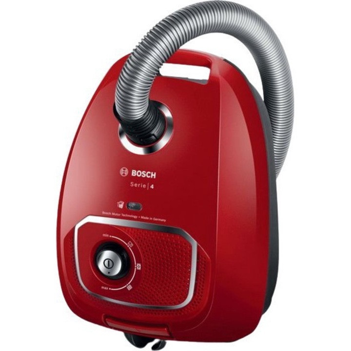 Aspirator cu sac, Bosch, Model BGLS4X380, 4l, Rosu - eMAG.ro