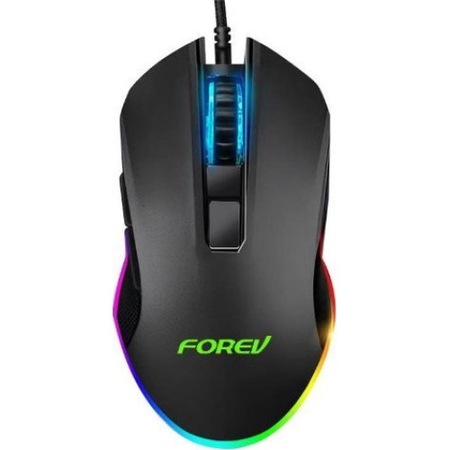 Mouse, Forev, Cu cablu, Cu lumini, Negru - eMAG.ro