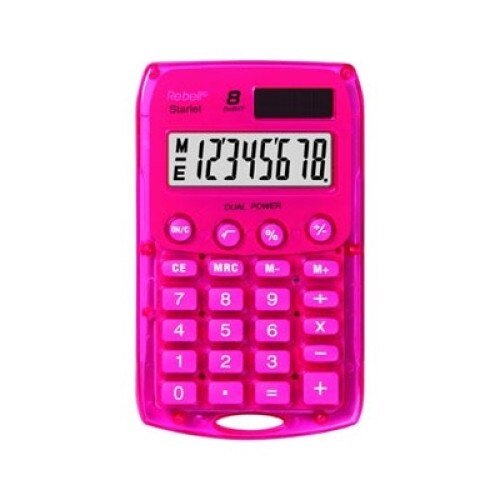 Calculator de birou, Rebell, 11 cm, Roz - eMAG.ro
