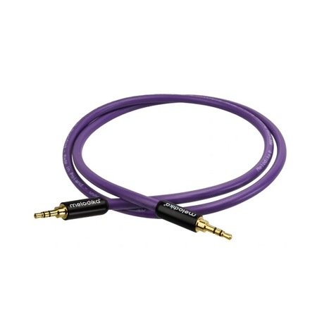Cablu audio, Melodika, PVC, Jack 3.5 mm, 1 m, Violet - eMAG.ro