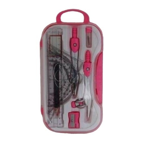 Set instrumente geometrie, Penmate, Roz - eMAG.ro