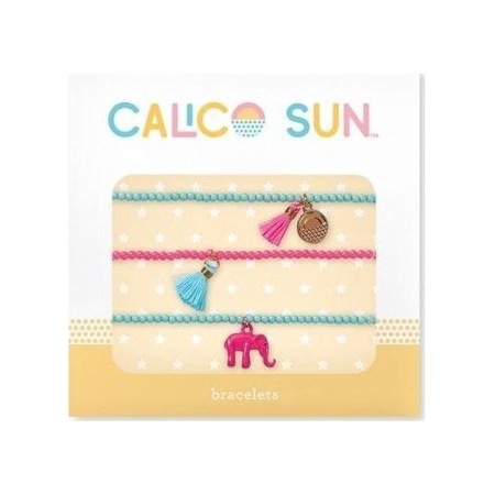 Set 3 bratari fete, Calico Sun, Model elefant, Multicolor - eMAG.ro