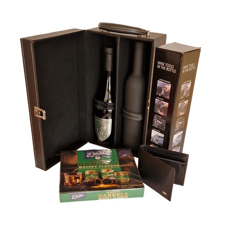 Set cadou pentru barbati Wine Box Princiar II, cu vin nobil, accesorii ...
