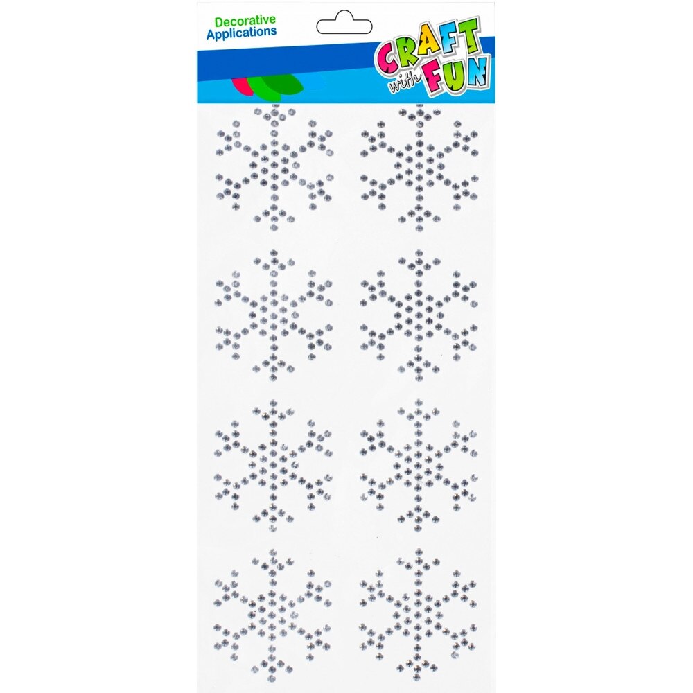 Stickere cu fulgi, Craft with Fun, Argintiu - eMAG.ro