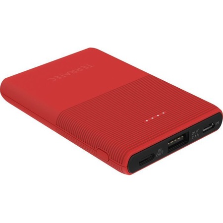 Powerbank, Terratec, 5.000mAh, Rosu - eMAG.ro