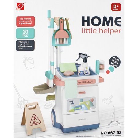 Set jucarii pentru curatenie Mega Creative, Pastic, Roz - eMAG.ro