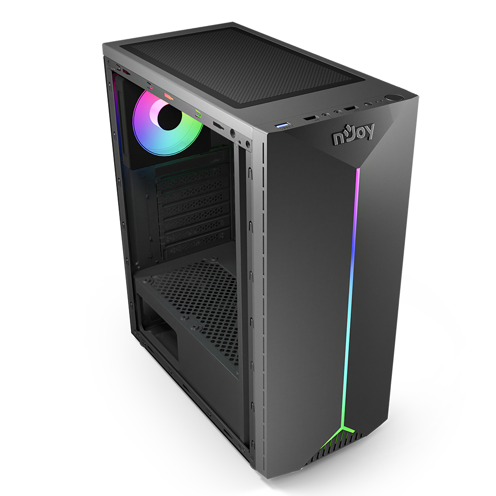 CARCASA NJOY PC ANIL Mid Tower NEGRU - eMAG.ro