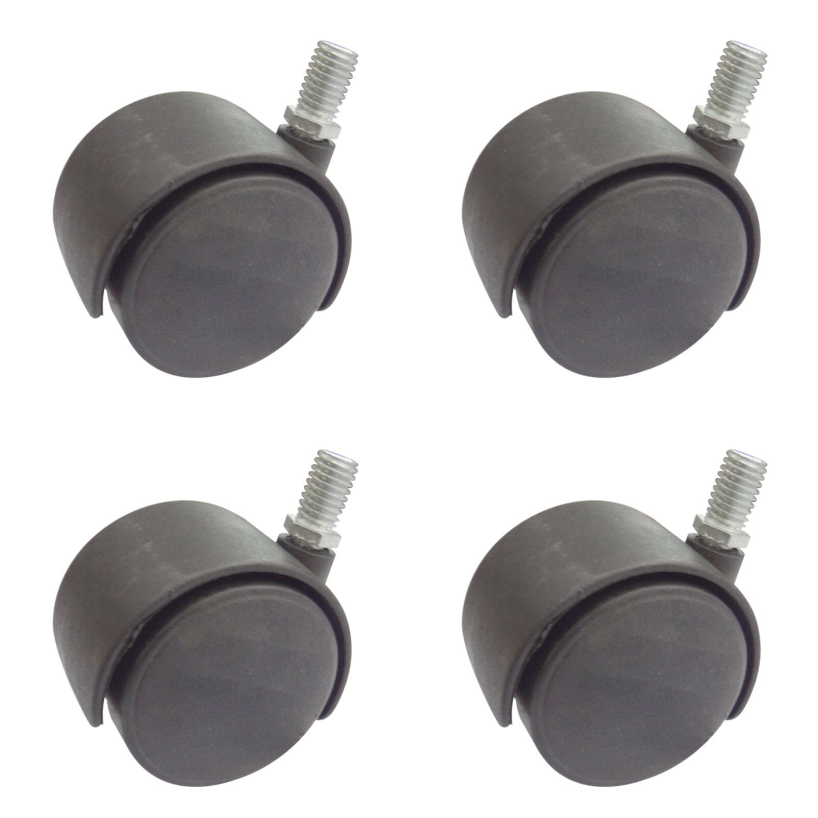 Roata mobila din plastic cu surub, 40 mm, 4 buc / set - eMAG.ro