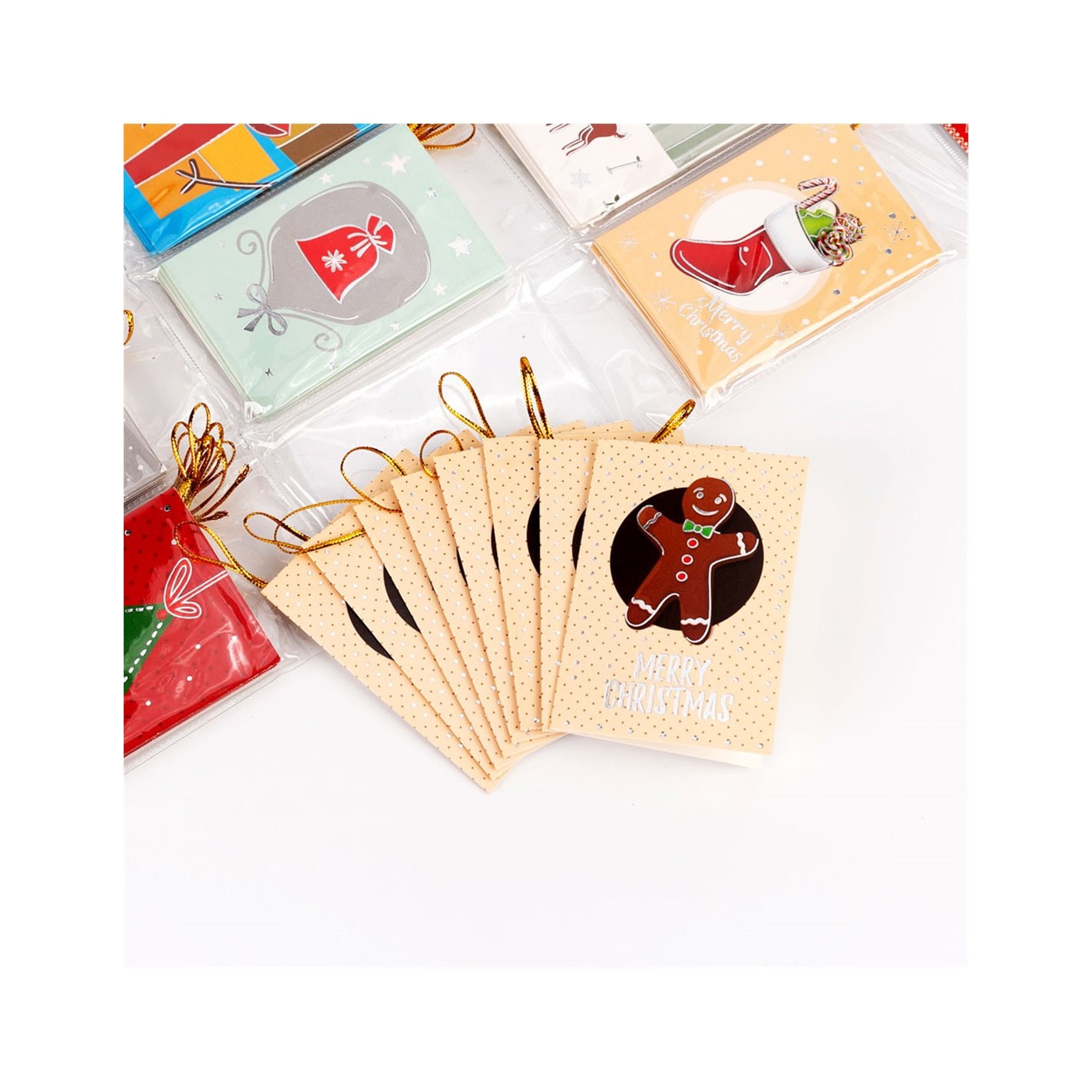 Set 120 Buc Mini felicitari modele CRACIUN1, Createur, 9 x 6 cm - eMAG.ro