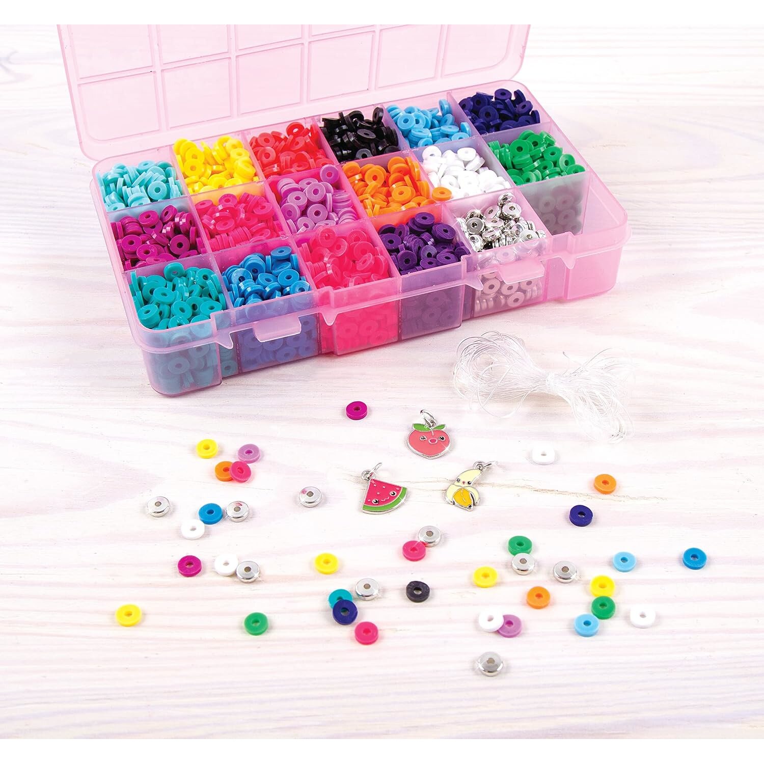 Set atelier bijuterii de facut bratari cu margele Heishi 3200, 150 ...