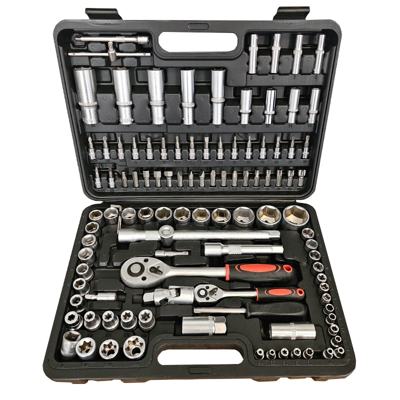 Trusa chei tubulare, 108 piese, 1/4" si 1/2", Euro Quip - eMAG.ro