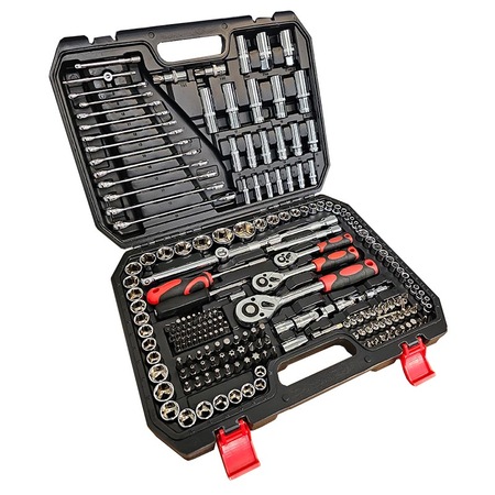 Trusa de chei tubulare, patrat de 1/4", 3/8" si 1/2", 216 piese, Euro ...