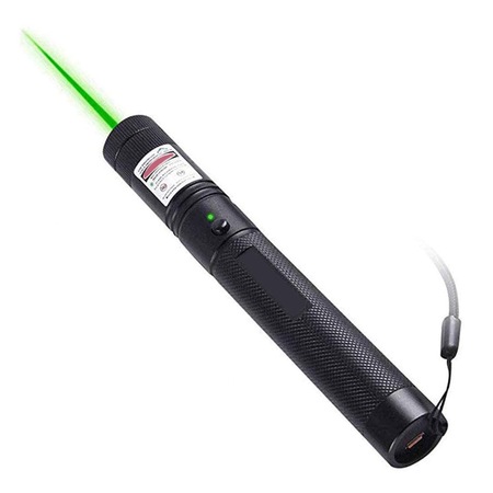 Lanterna LED cu indicator laser, Vaxiuja, Capat detasabil, Incarcare ...