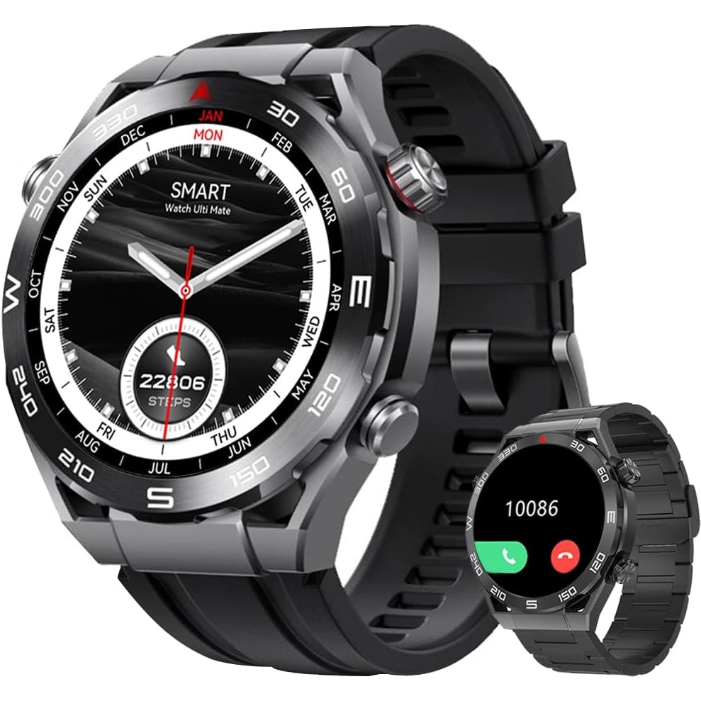 Ceas Smartwatch DT™ WATCH ULTRA MATE 1.5” Amoled, Apel Bluetooth, Multi ...