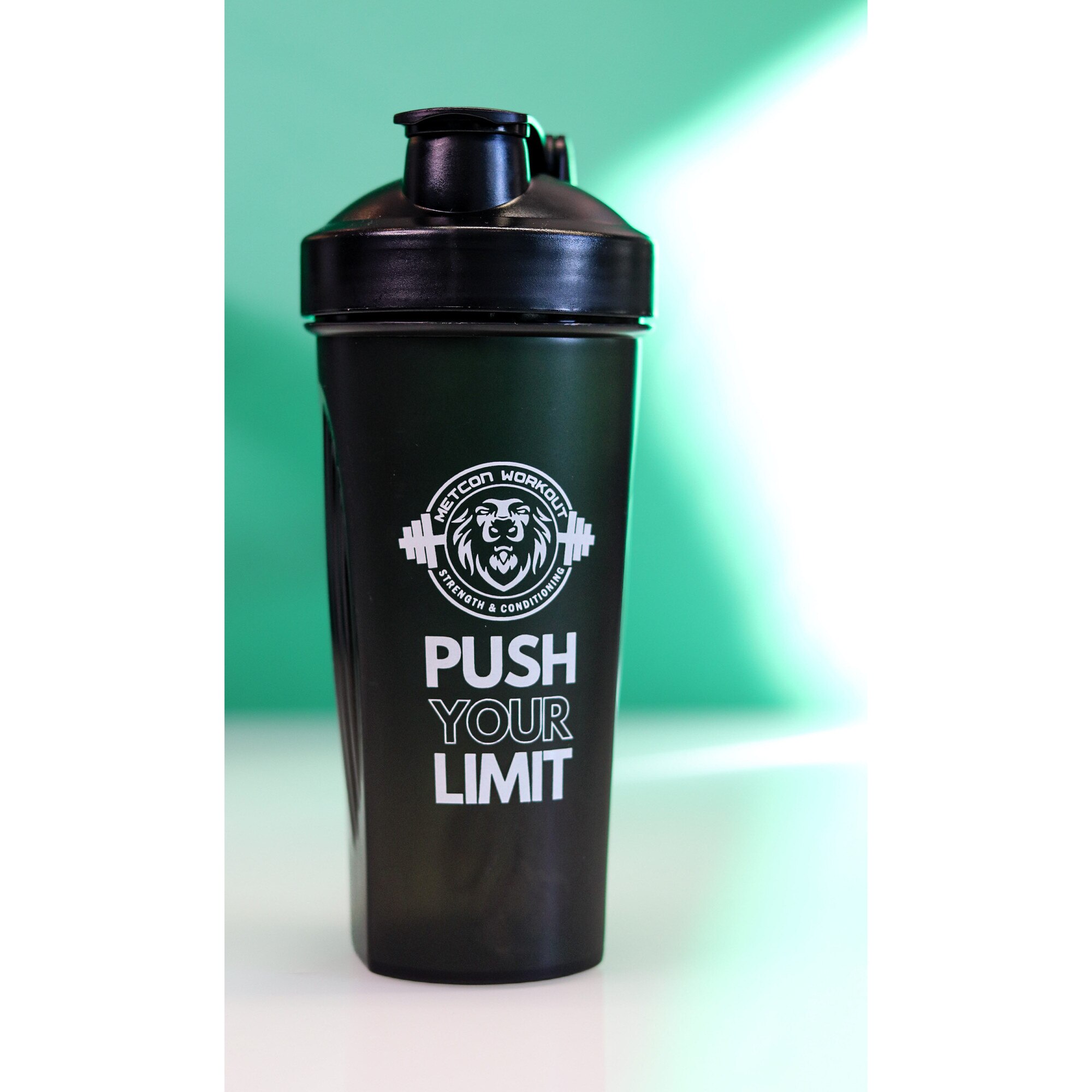 Шейкър за протеин Push your limit, Черен, 650 мл - eMAG.bg