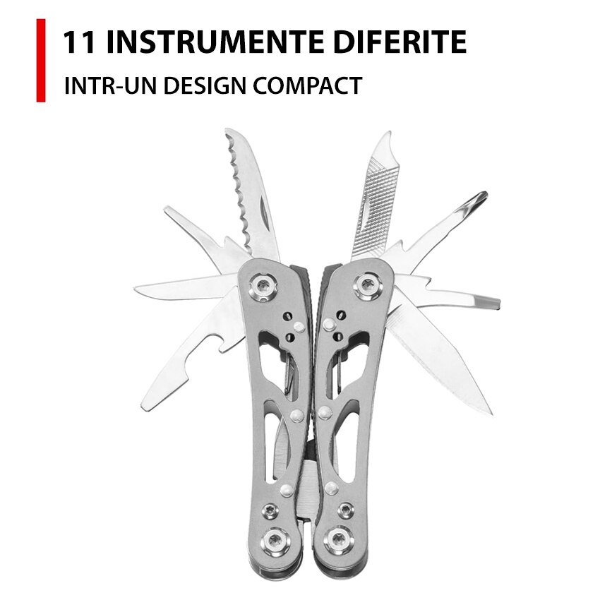Unealta multifunctionala, Chucai, 13 in 1, Portabil, Argintiu - eMAG.ro