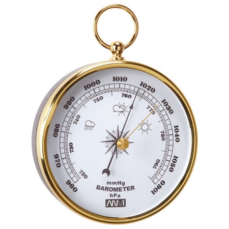 Barometru mecanic, ANVI, Alama, 110 mm, Auriu - eMAG.ro