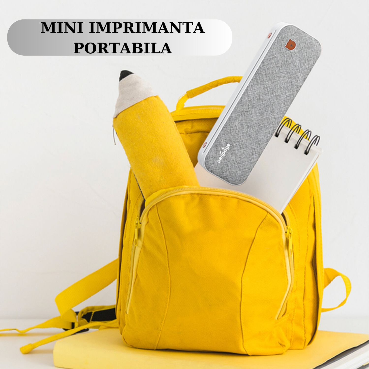 Термален принтер PeriPage, преносим, A4, Bluetooth, USB, включена ...