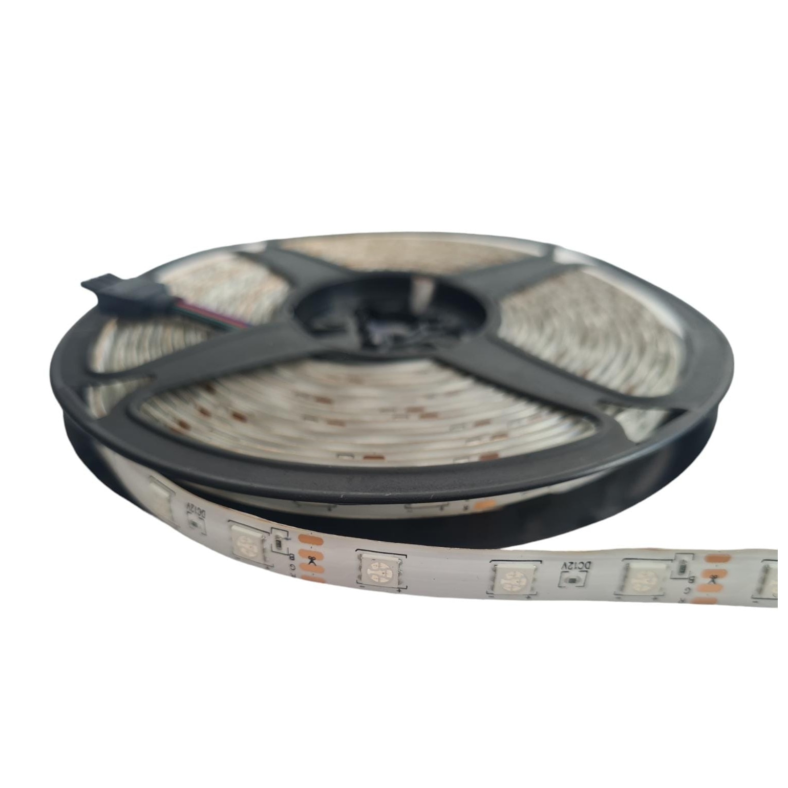 Banda LED RGB 5 metri, Exterior-Interior, IP65,30 leduri / m 5050 RGB ...