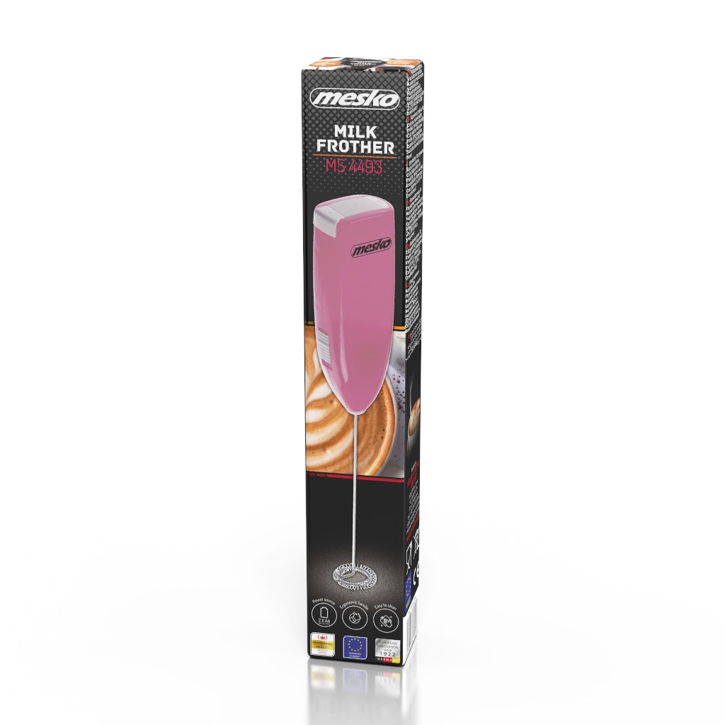 Aparat de spumat lapte, roz, Mesko MS4493P - eMAG.ro