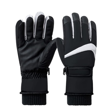 Manusi de schi impermeabile pentru barbati, Fleece, Negru - eMAG.ro