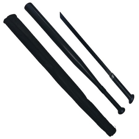 Bata Baseball Cu Sabie, Full Metal, Maner Detasabil, 70 Cm, Negru, Husa ...