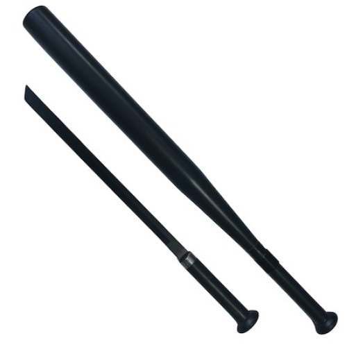 Bata Baseball Cu Sabie, Full Metal, Maner Detasabil, 70 Cm, Negru, Husa ...