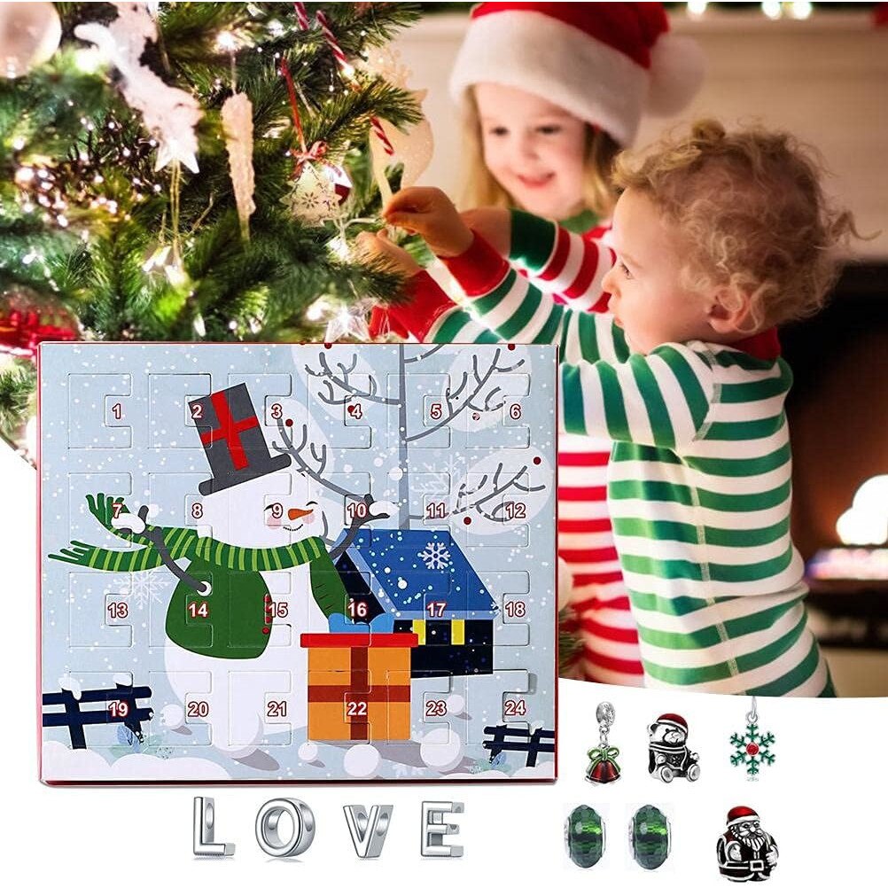 Calendar advent bijuterii copii, KkvoGmle, 2 Bratari/22 Accesorii ...