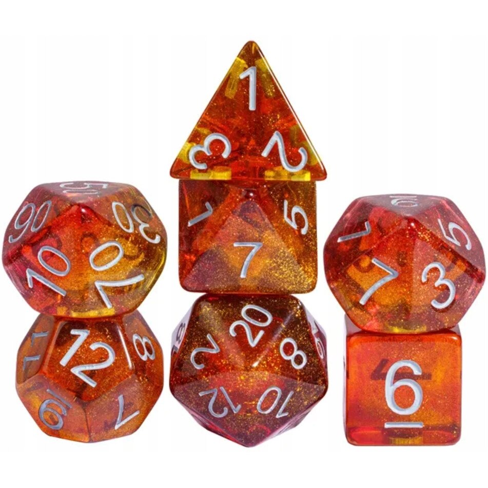 Set 7 zaruri, MTG, Pentru Dungeons&Dragons/Baldur's Gate, Acril, 16 mm ...