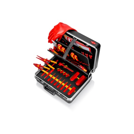 Cutie de scule, Knipex, Basic E-Mobility, Negru, Rosu - eMAG.ro