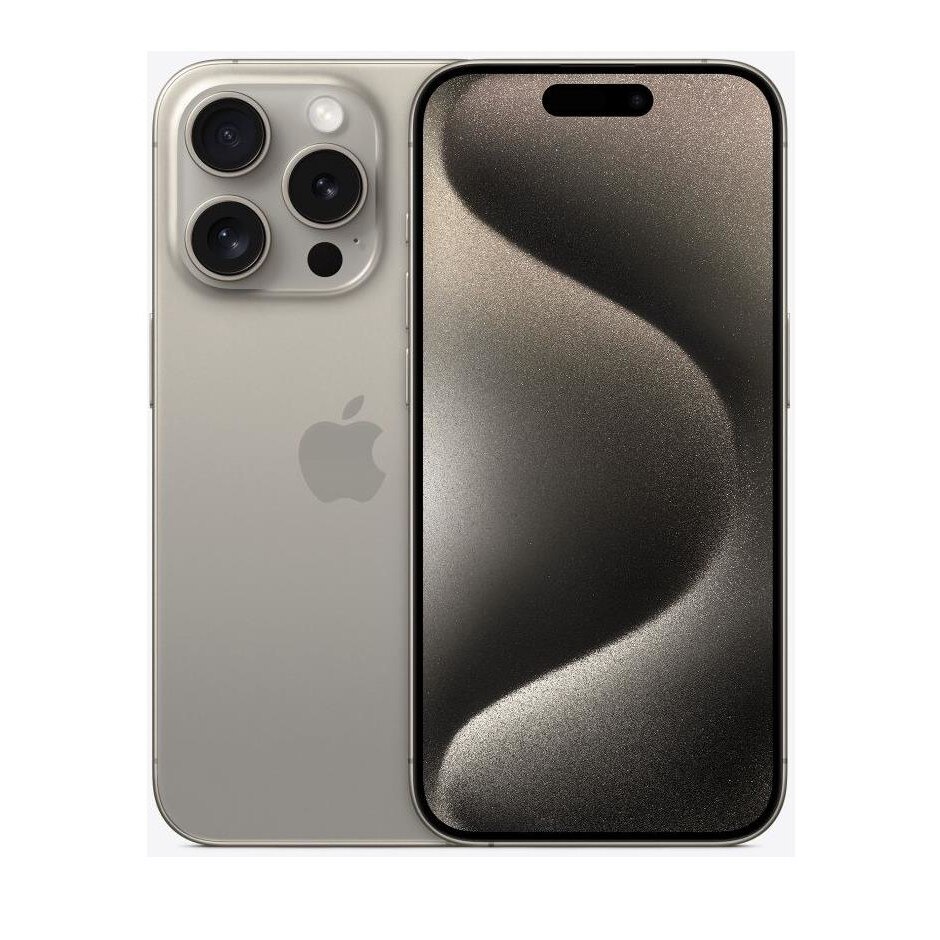 Telefon mobil iPhone 15 Pro, Apple, 1TB, Natural Titanium - eMAG.ro
