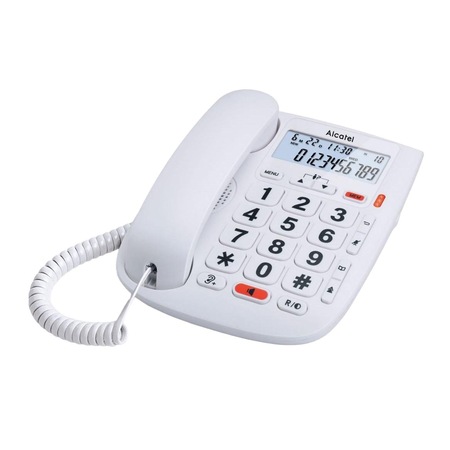 Telefon fix cu fir, Alcatel, Alb - eMAG.ro