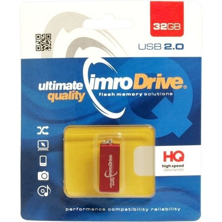 Stick memorie, Imro, USB, 32 GB, Rosu - eMAG.ro