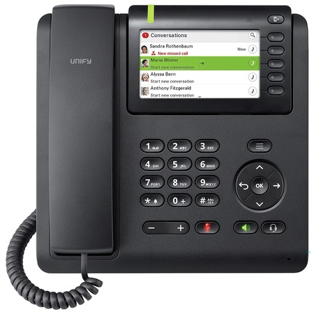 Telefon IP, UNIFY, RJ-45, Display LCD, Negru - eMAG.ro