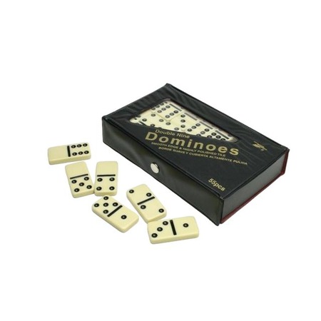 Joc Domino, Grapet, 55 piese, Negru - eMAG.ro