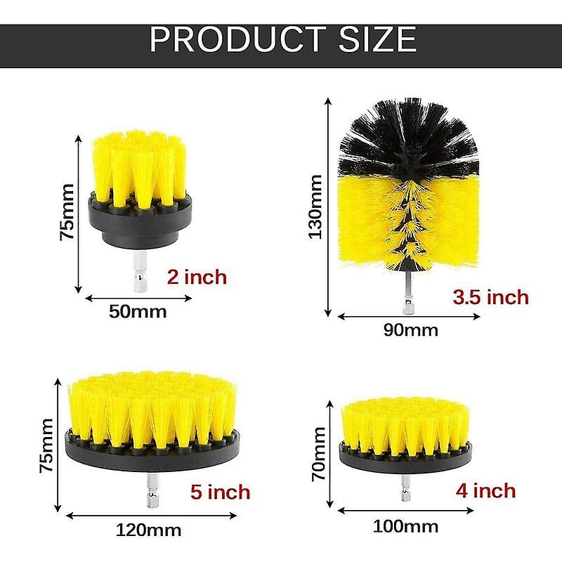 Set 4 perii rotative, de curatat suprafete, covoare, cu adaptor ...