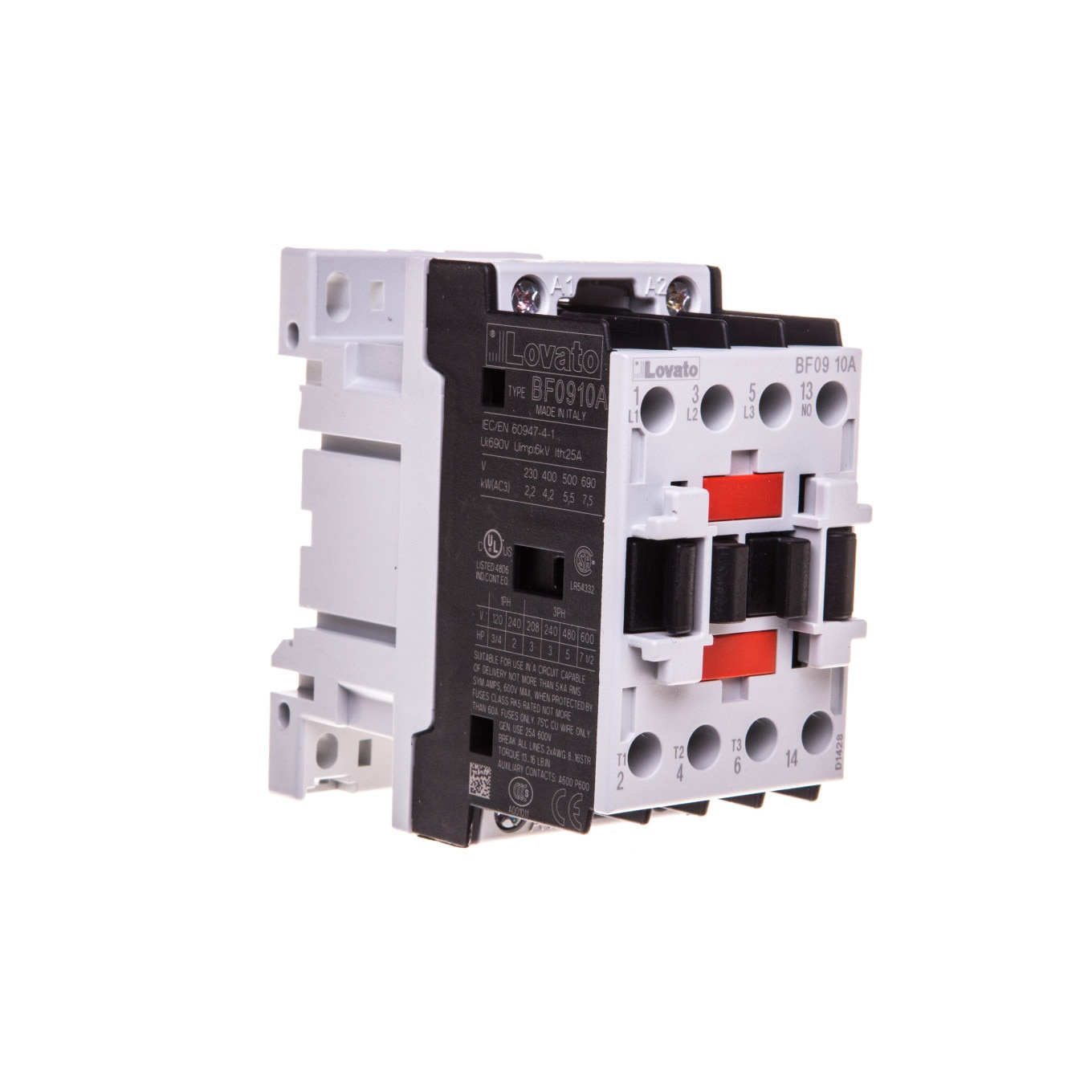 Contactor de putere LOVATO Electric, 9A 3P 24V AC 1Z - eMAG.ro
