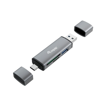 Cititor de carduri, Equip, USB 3.0+USB-C pentru SD/MicroSD - eMAG.ro